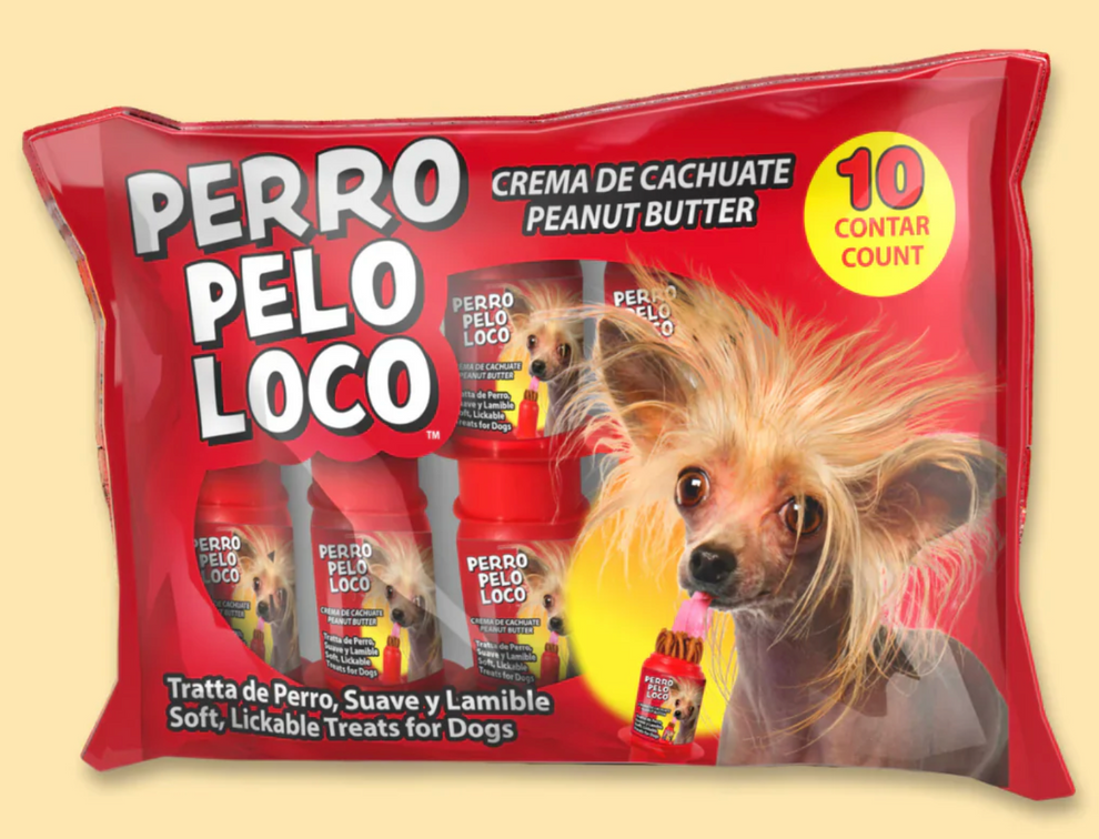 Perro Pelo Loco - Dispensador de Crema de Cacahuate Natural para Perro ...